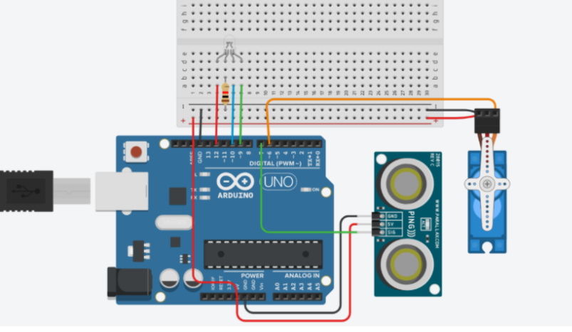 Solved b c d e 2 DIGITAL (PWM-) RIO O UNO ARDUINO IND POWER | Chegg.com