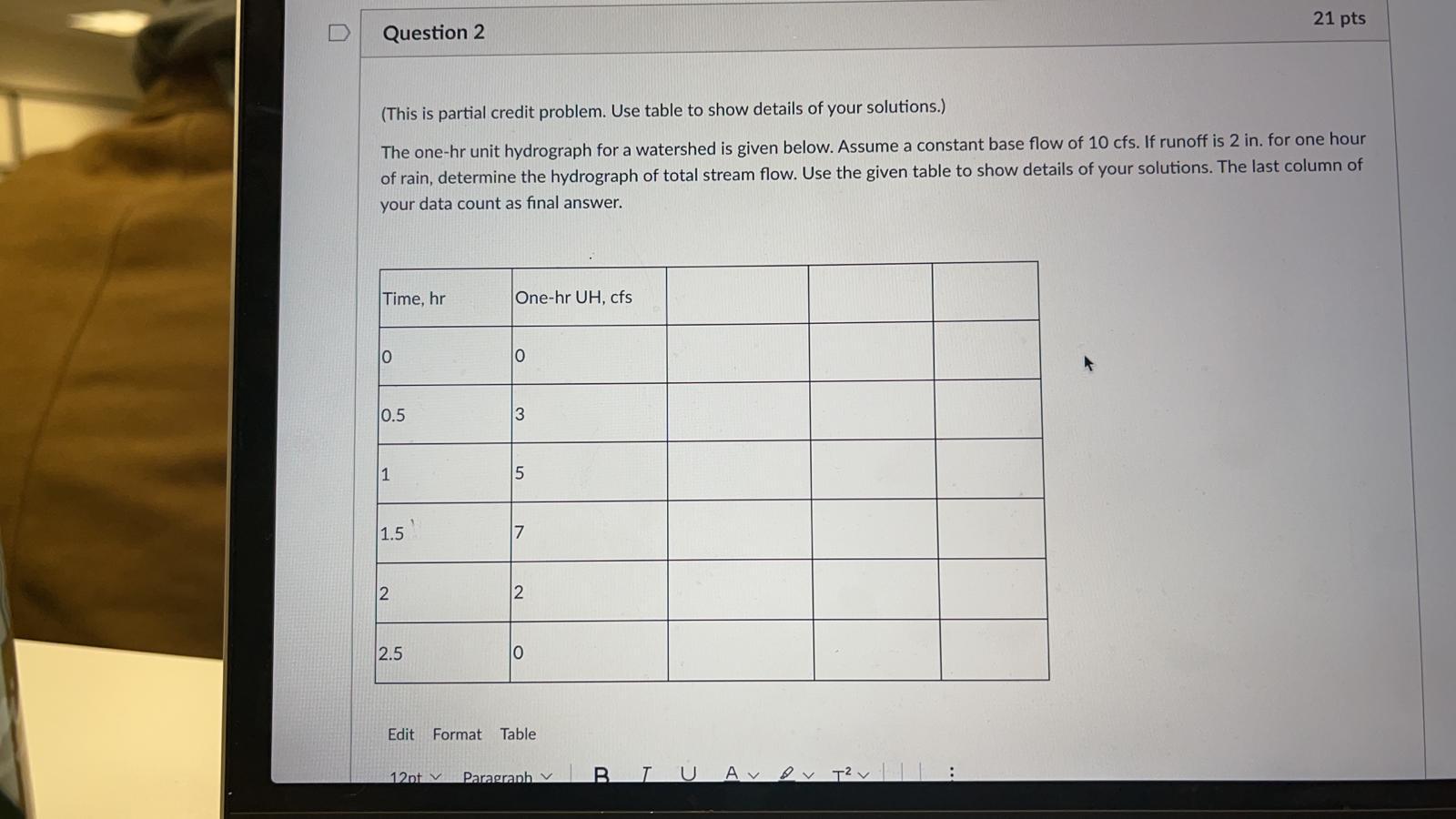 Solved 21 pts Question 2 (This is partial credit problem. | Chegg.com