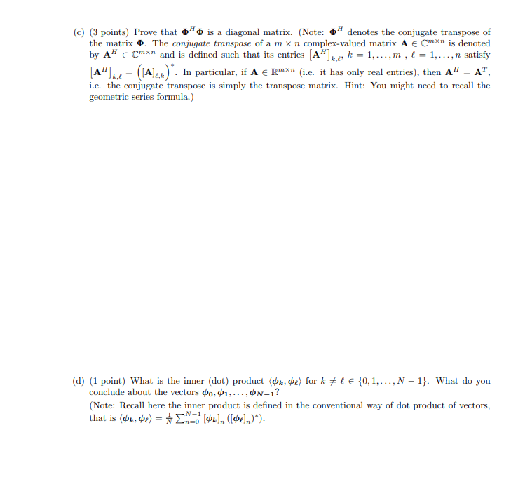 Solved Problem 2 [DT world: The Matrix]. Fix a positive | Chegg.com