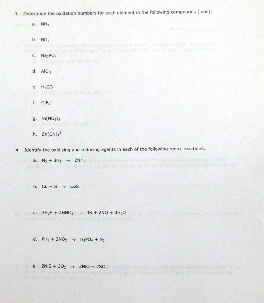 Solved Chemistry 101 Problem Solving Handout #10 Name | Chegg.com