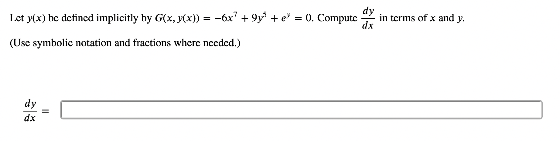 Solved Let y(x) be defined implicitly by | Chegg.com Solved Let y(x) be defined implicitly by | Chegg.com