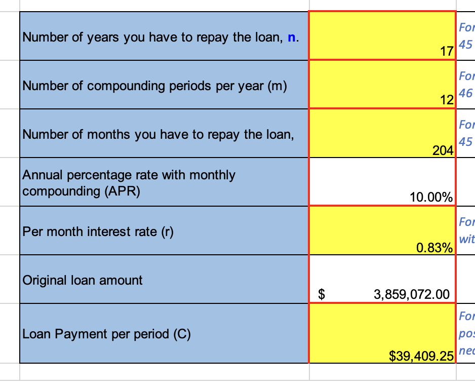 how to calculate using excel TVM function: At the end | Chegg.com