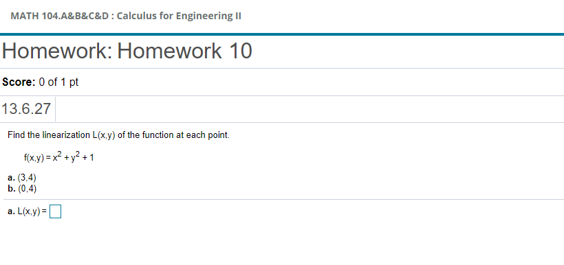 Solved MATH 104.A&B&C&D : Calculus for Engineering II | Chegg.com
