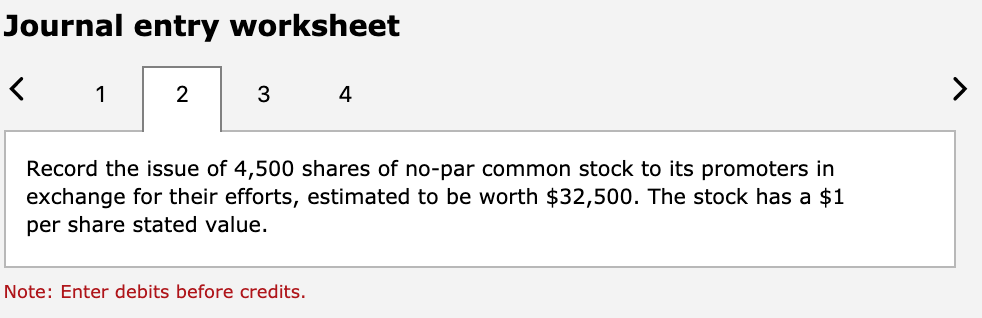 Solved Prepare journal entries to record the following four | Chegg.com