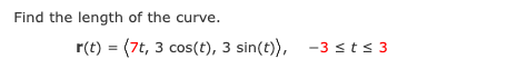 Solved Find the length of the curve. | Chegg.com