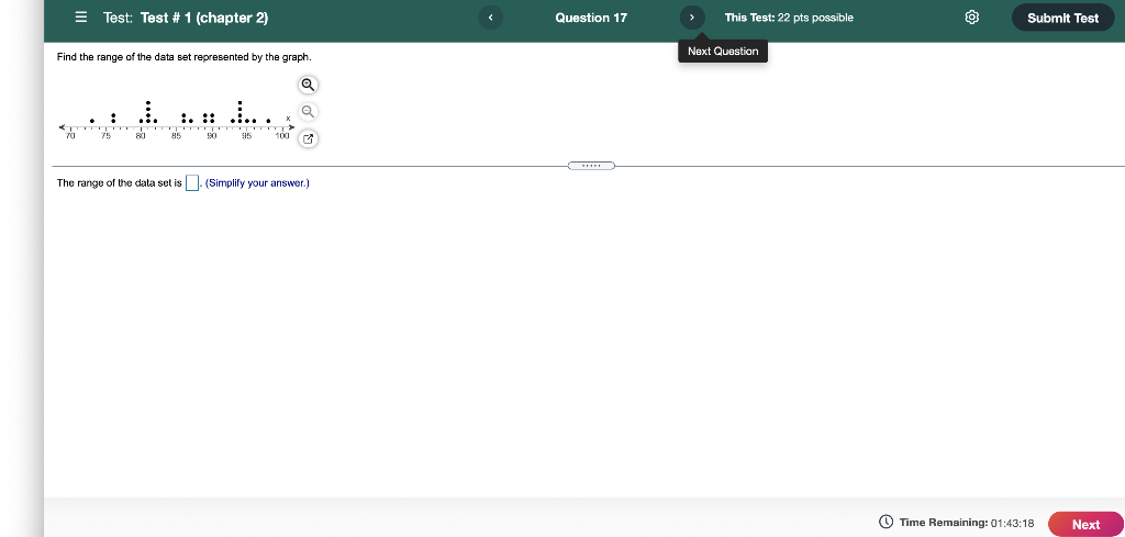 Solved Test: Test # 1 (chapter 2) Question 17 This Test: 22 | Chegg.com