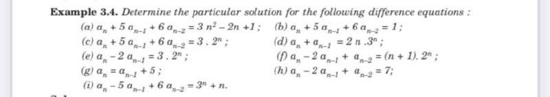 Solved + Example 3.4. Determine the particular solution for | Chegg.com