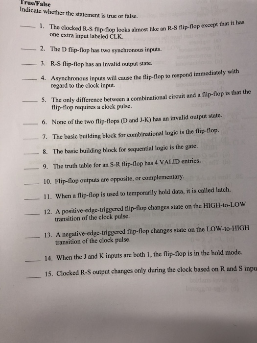 Solved rue/False Indicate whether the statement is true or | Chegg.com