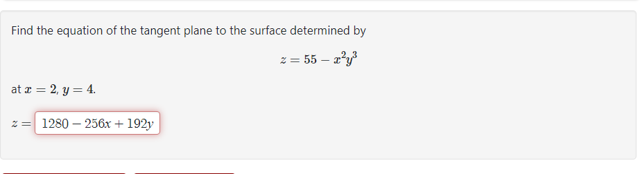 Solved Find the equation of the tangent plane to the surface | Chegg.com