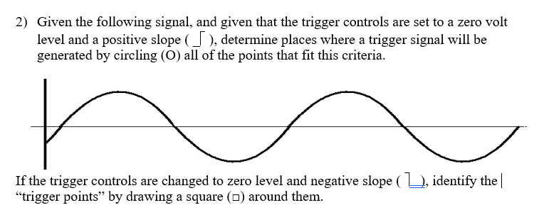 Solved 2) Given the following signal, and given that the | Chegg.com