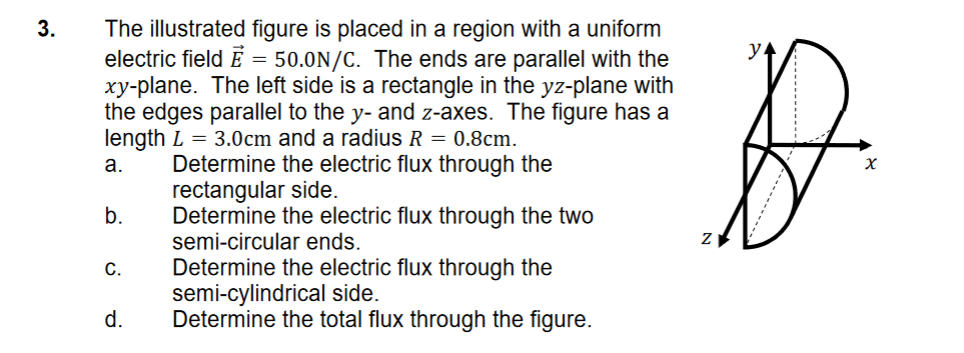 Solved a. The illustrated figure is placed in a region with | Chegg.com