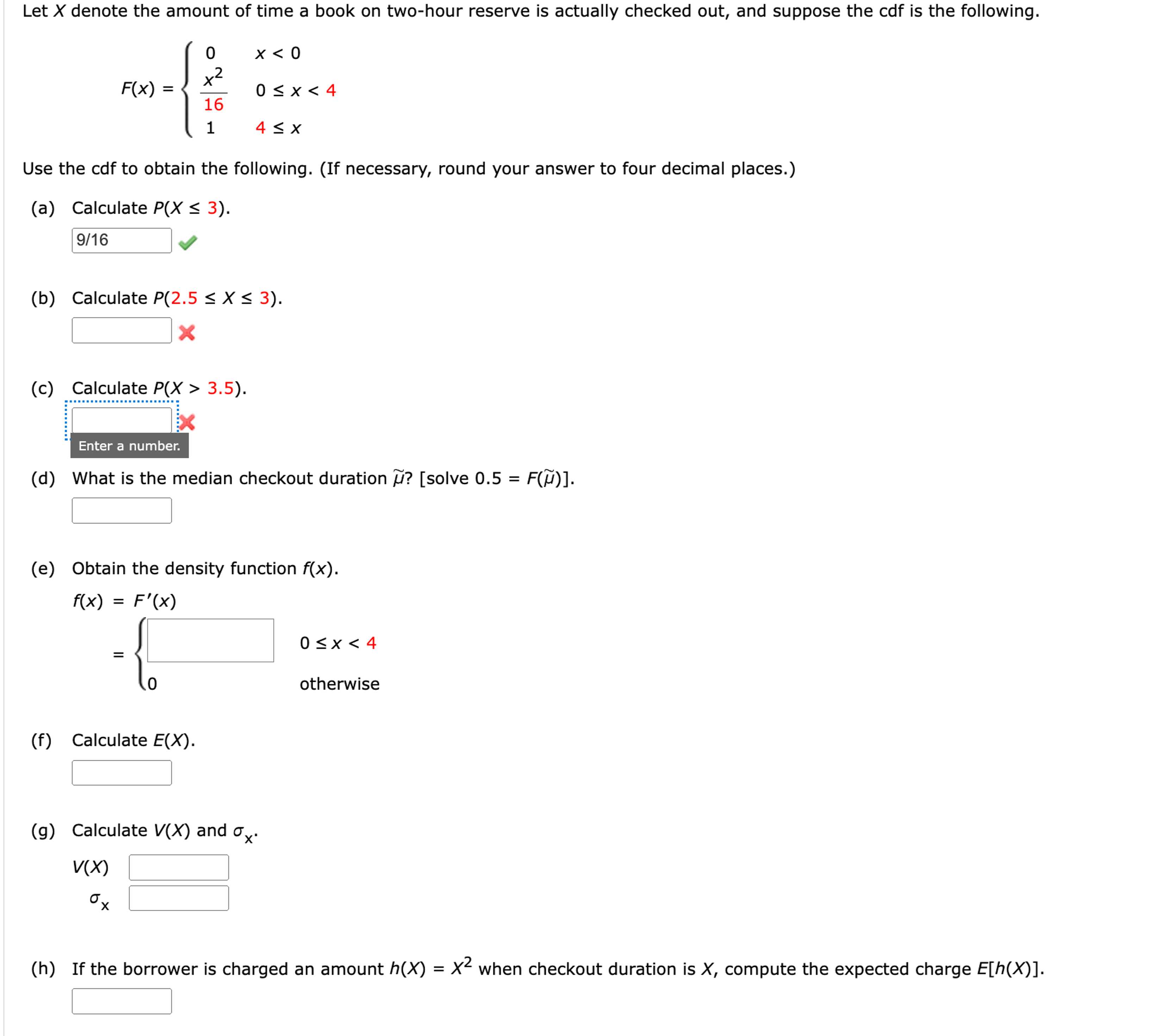 Solved Let X ﻿denote the amount of ﻿time a book on ﻿two-hour | Chegg.com