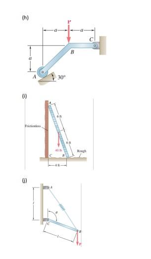 Solved For each schematic, draw the FBD and write the | Chegg.com