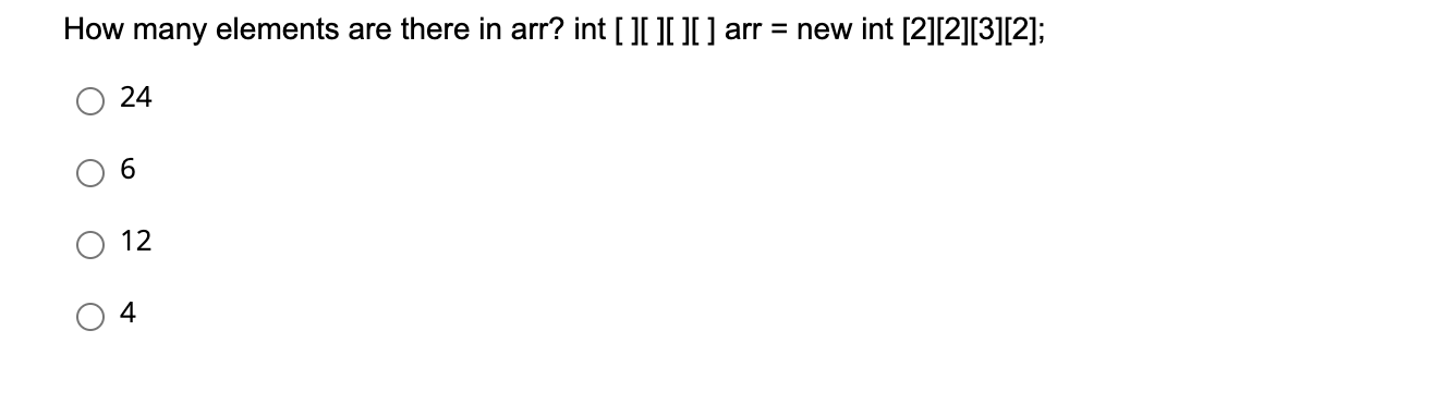 Solved How Many Elements Are There In Arr Int 1 Arr 