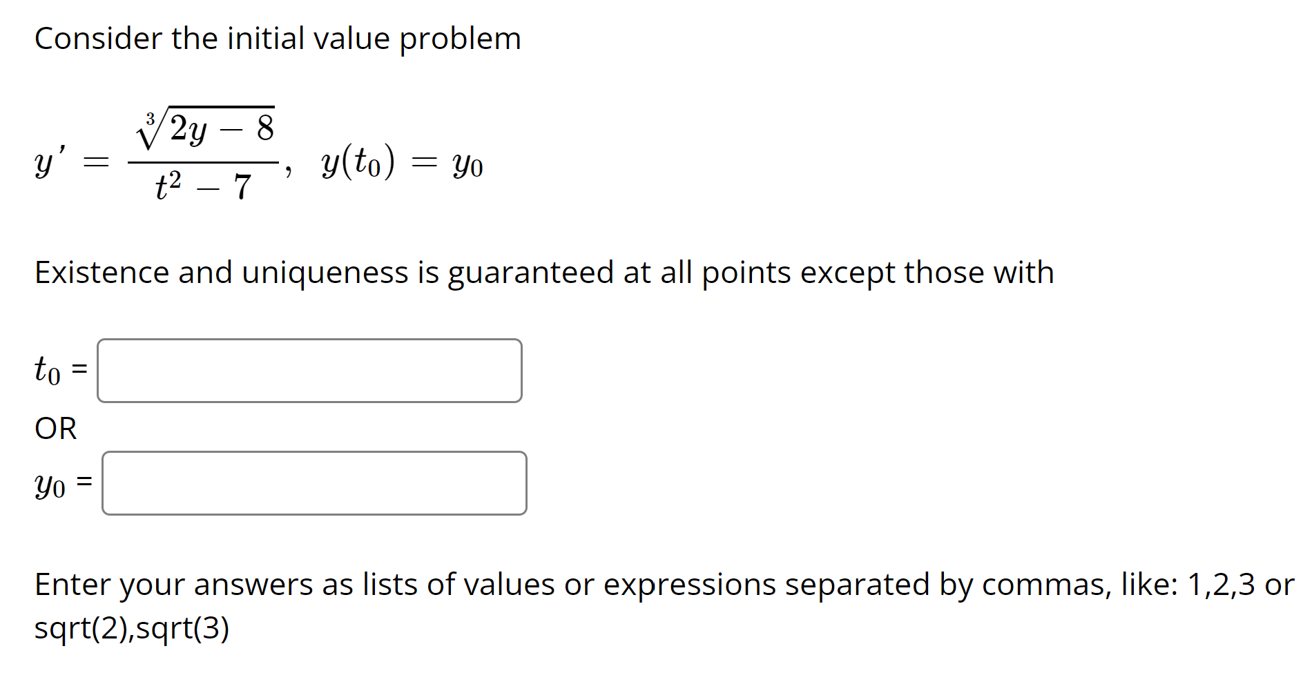 Solved Consider the initial value problem | Chegg.com