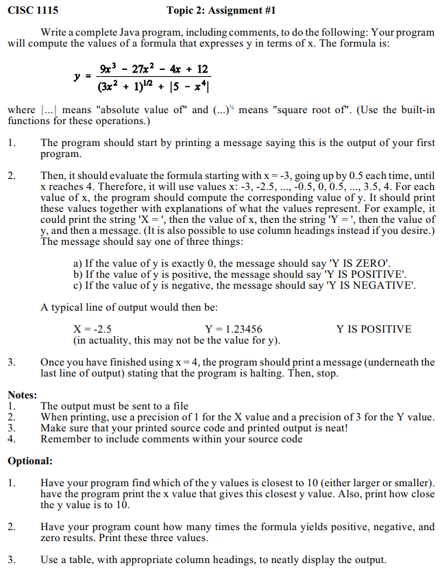 Solved I have a Java assignment that I need help with, due | Chegg.com