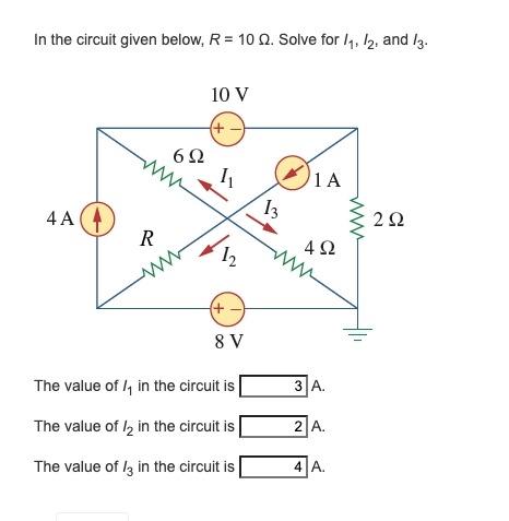 Solved In the circuit given below, R = 10 Ω. Solve for I1, | Chegg.com
