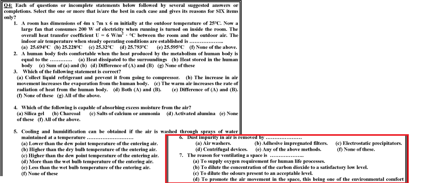 Solved 04: Each of questions or incomplete statements below | Chegg.com