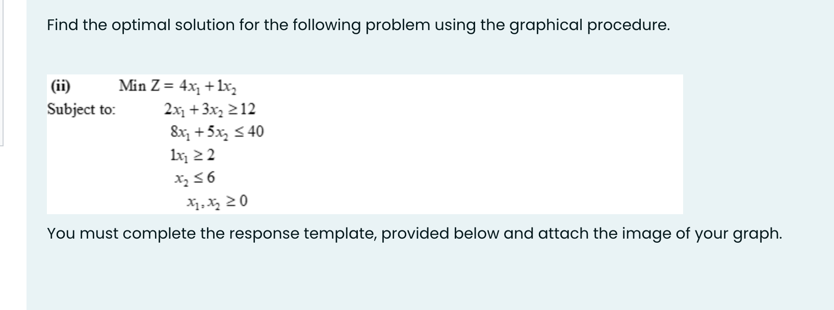 Solved Find the optimal solution for the following problem | Chegg.com