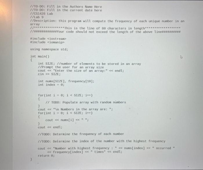 Solved Modify Lab 9. Progcam.cRg to create a program that | Chegg.com