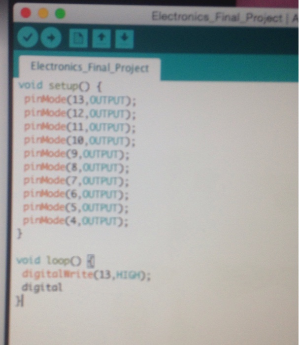 I'm trying to create a 5x5 matrix in arduino. I've | Chegg.com