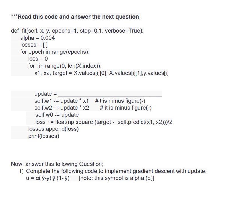 Solved ***Please read this code again & again then answer | Chegg.com