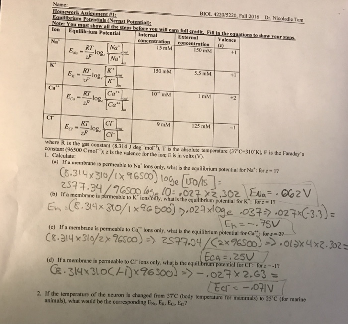 Solved where R is the gas constant (8314 J deg^-1 mol^-1), | Chegg.com