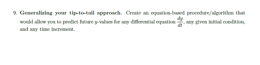 Solved 9. Generalizing your tip-to-tail approach. Create an | Chegg.com