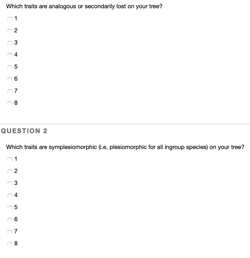Solved SpeciesA SpeciesB Species SpeciesD Speciese SpeciesF | Chegg.com
