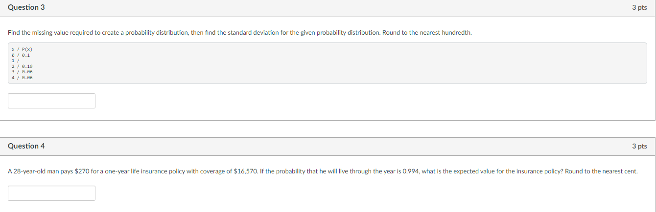Solved Find the missing value required to create a | Chegg.com