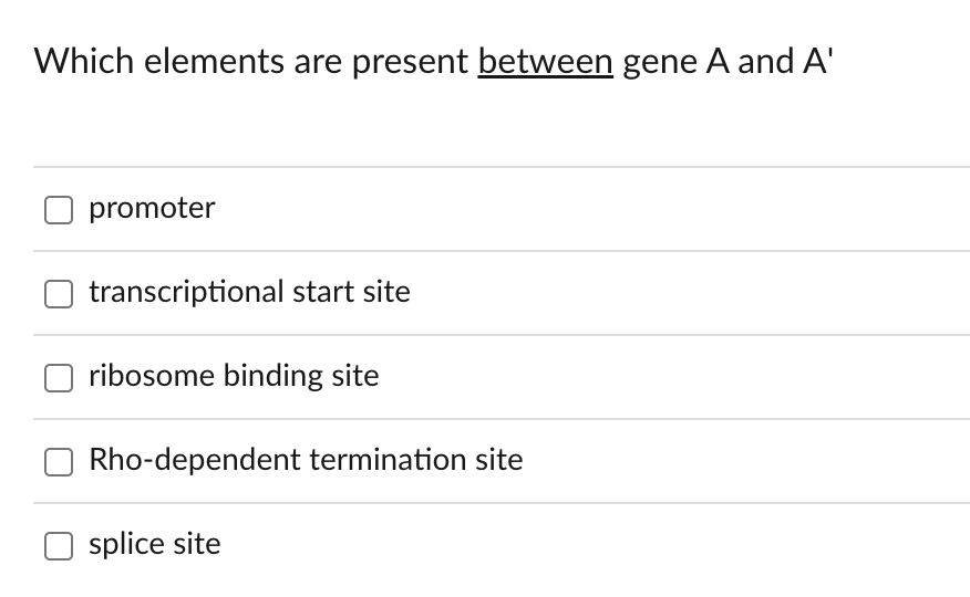 Solved Match the letters to the DNA elements:Which elements | Chegg.com