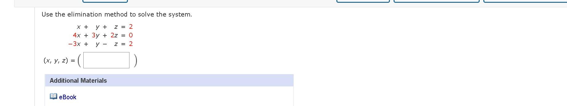 Solved Solve the following system of equations by reducing | Chegg.com