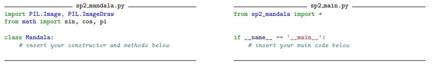 Solved PYTHON PROGRAMMING: DIGITAL MANDALA A mandala is a | Chegg.com