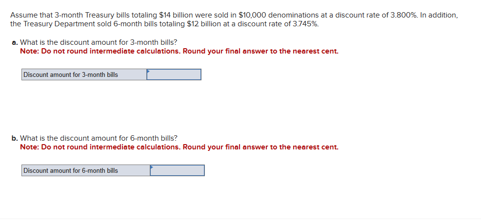 Solved Assume that 3-month Treasury bills totaling $14 | Chegg.com