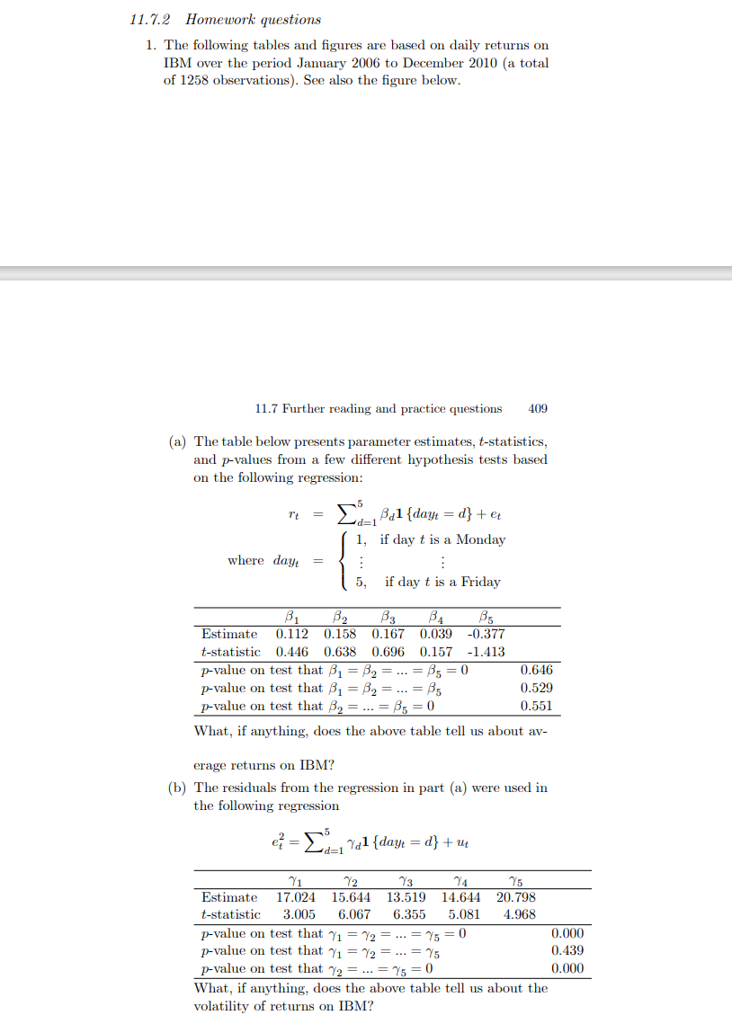 Solved 11.7.2 Homework questions 1. The following tables and | Chegg.com
