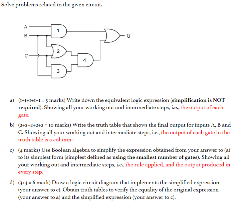 Solved Solve problems related to the given circuit. a) | Chegg.com