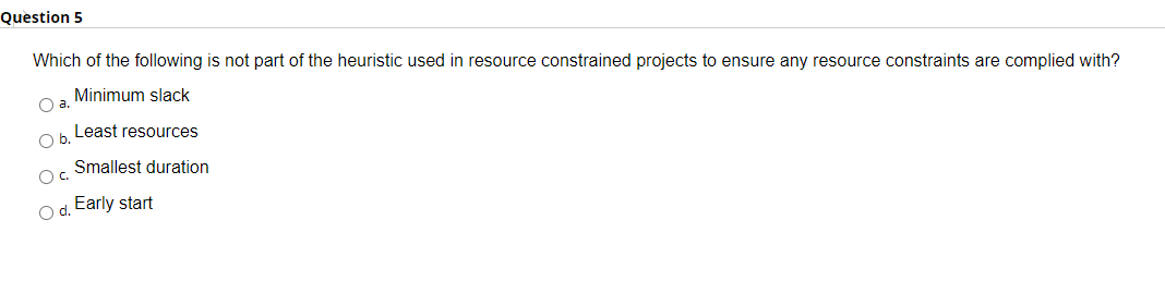 Solved Question 5 Which of the following is not part of the | Chegg.com