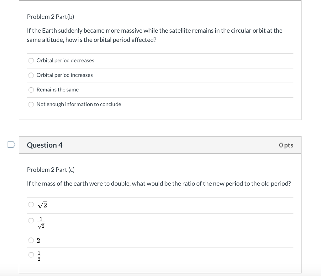 Solved Question 1 O pts Problem 1 Three astronomical objects | Chegg.com