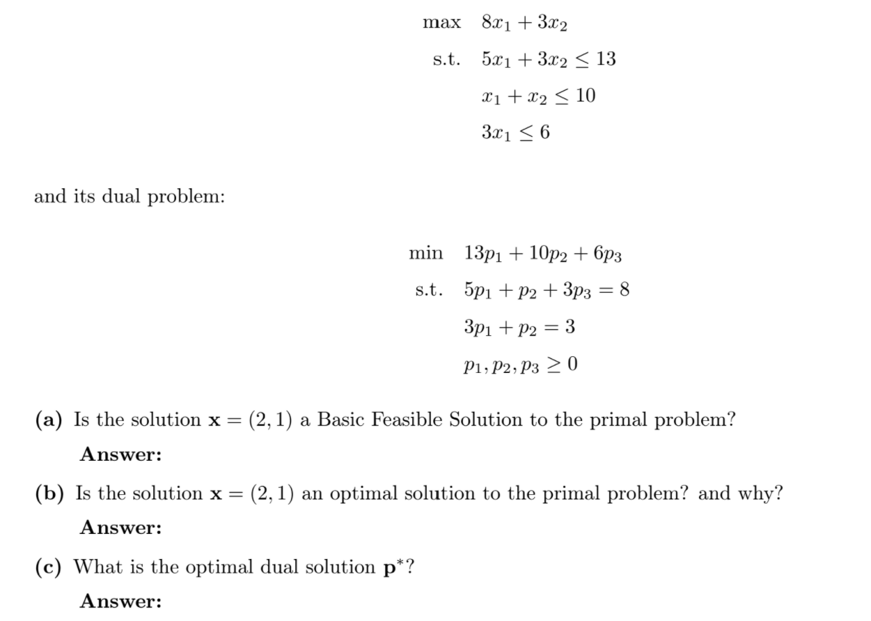 Solved 3. Consider the production problem as follows: 4. | Chegg.com