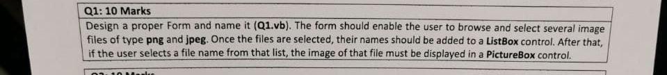 Solved Q1: 10 Marks Design a proper Form and name it | Chegg.com