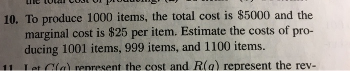 Solved To produce 1000 items, the total cost is $5000 and | Chegg.com
