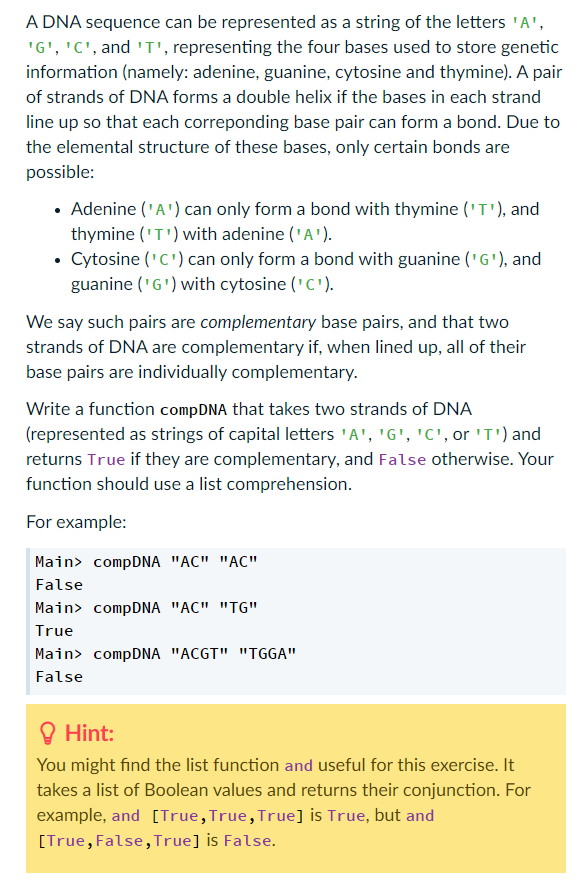 Solved A DNA sequence can be represented as a string of the | Chegg.com