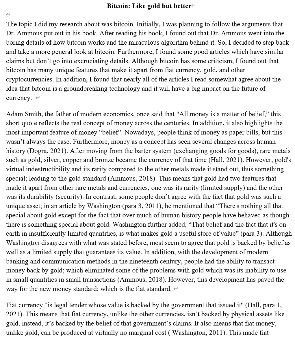 Synthesis Literature Review, Final at Submitting a | Chegg.com