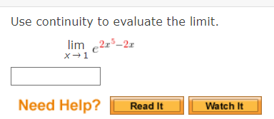 Solved Use continuity to evaluate the | Chegg.com