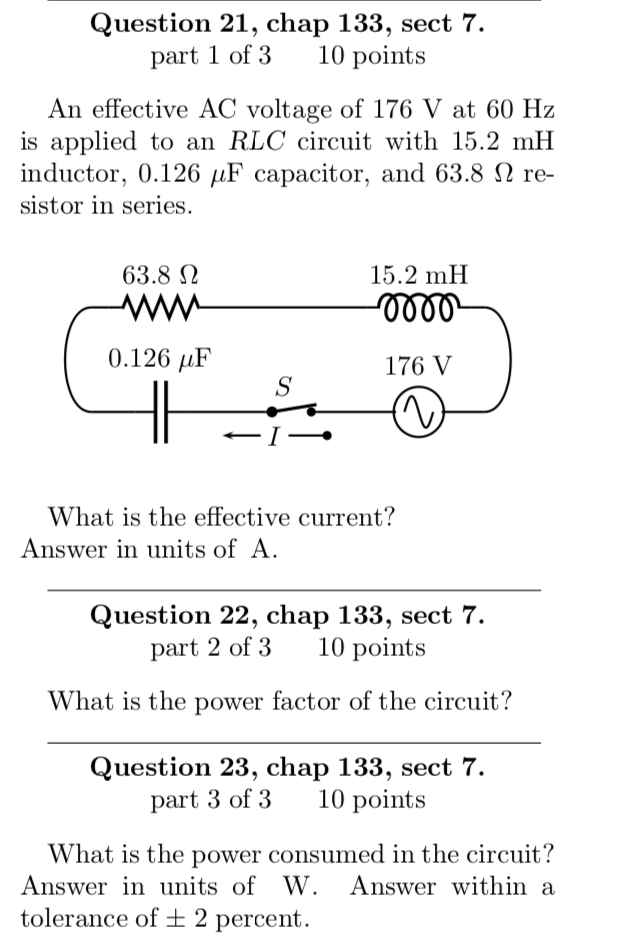 Solved Question 21, chap 133, sect 7. part 1 of 3 10 points | Chegg.com