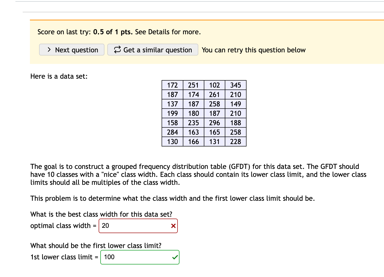 Here is a data set:The goal is to construct a grouped | Chegg.com