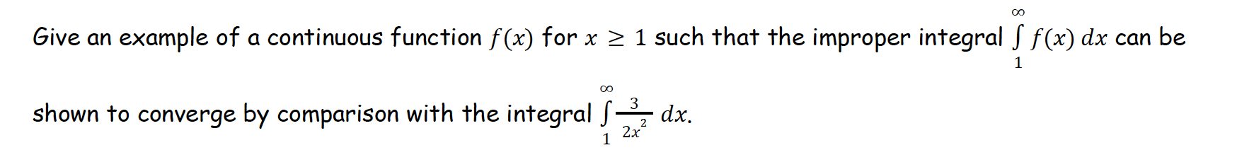 Solved Give an example of a continuous function f(x) ﻿for | Chegg.com