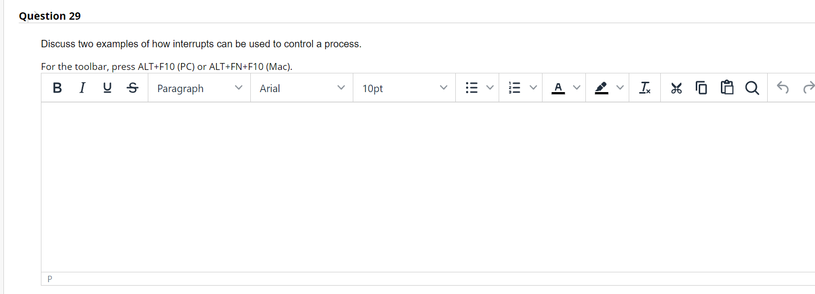 Solved Discuss two examples of how interrupts can be used to | Chegg.com