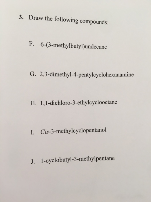 Solved Draw structural formulas for each of the following | Chegg.com