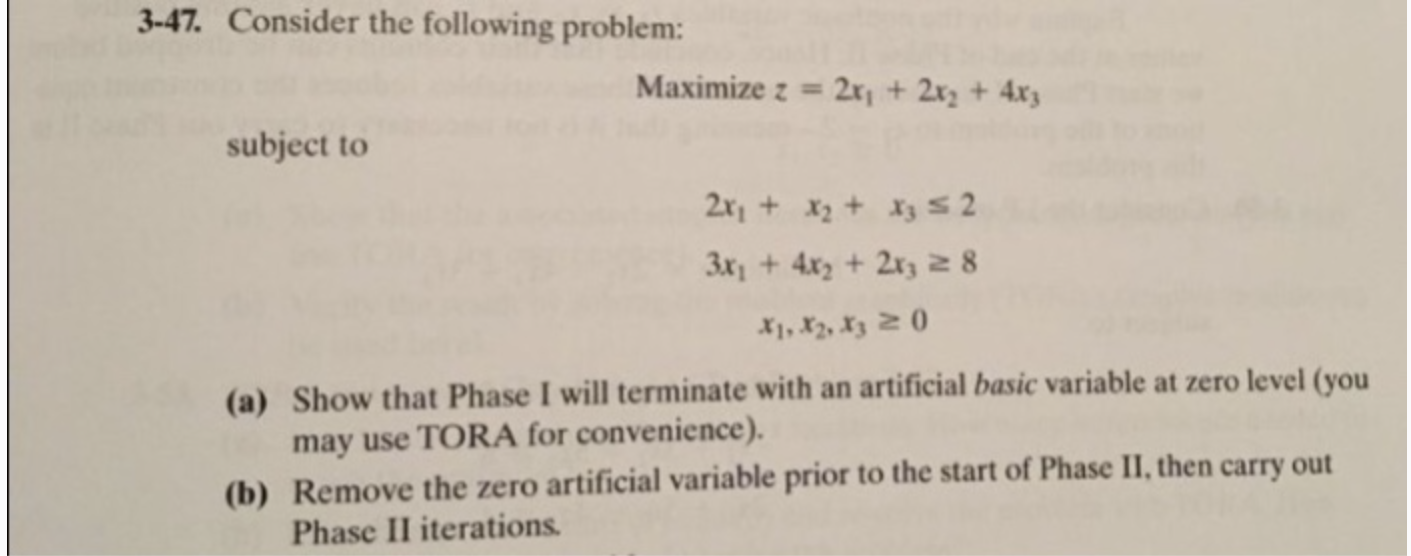 Solved (Operations Research)While solving this you will face | Chegg.com